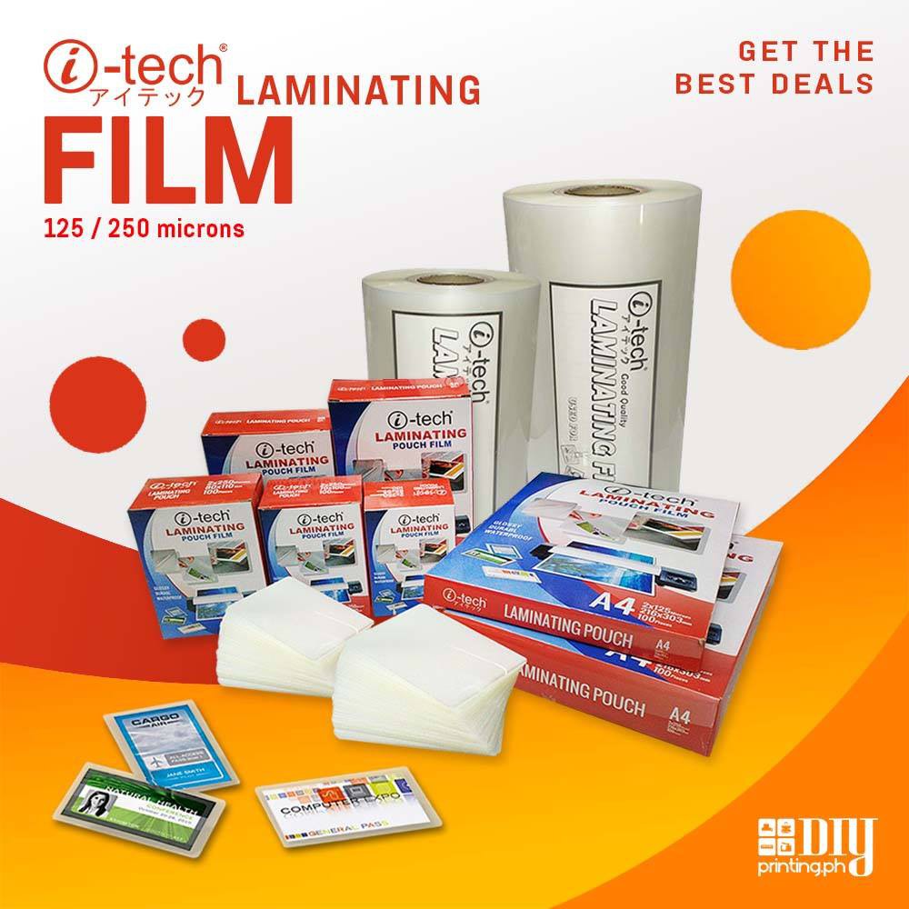 i-tech Laminating Film 100 sheet 250 micron preserves and protect 3R ...