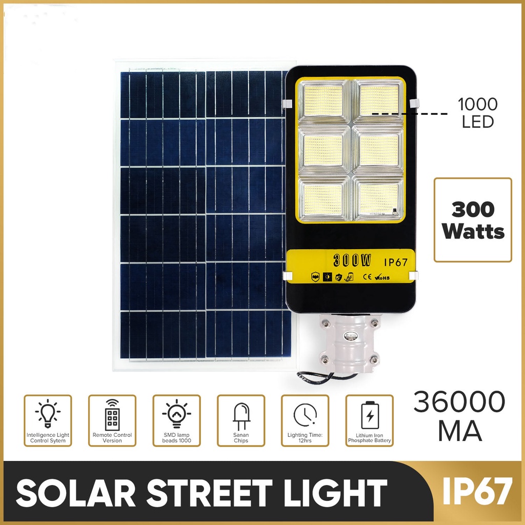 Solar Street Light-300W | Shopee Philippines