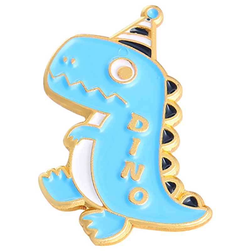 Cute Dinosaurs Enamel Pins Creative Animal Brooch Badge Cartoon ...