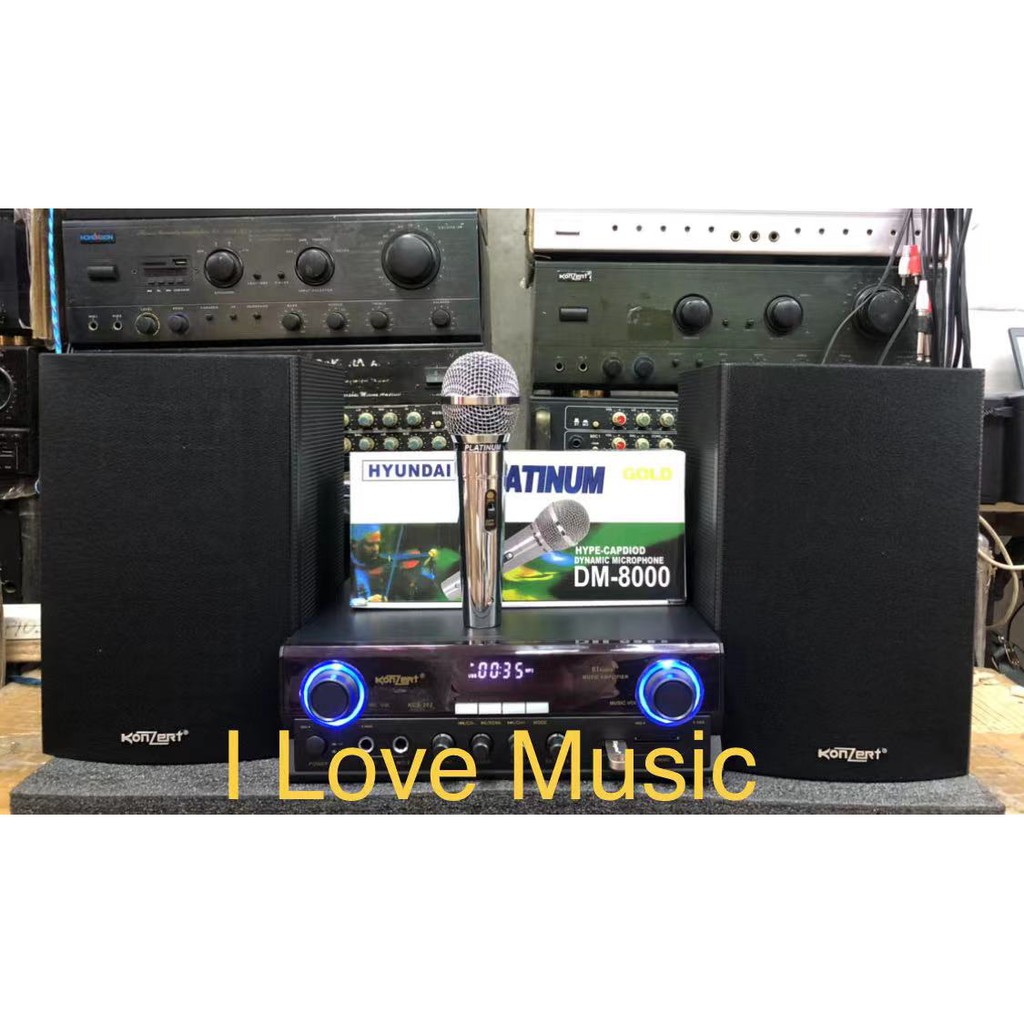 100% Original Konzert Micro Component System KCS-202 with Platinum Mic ...