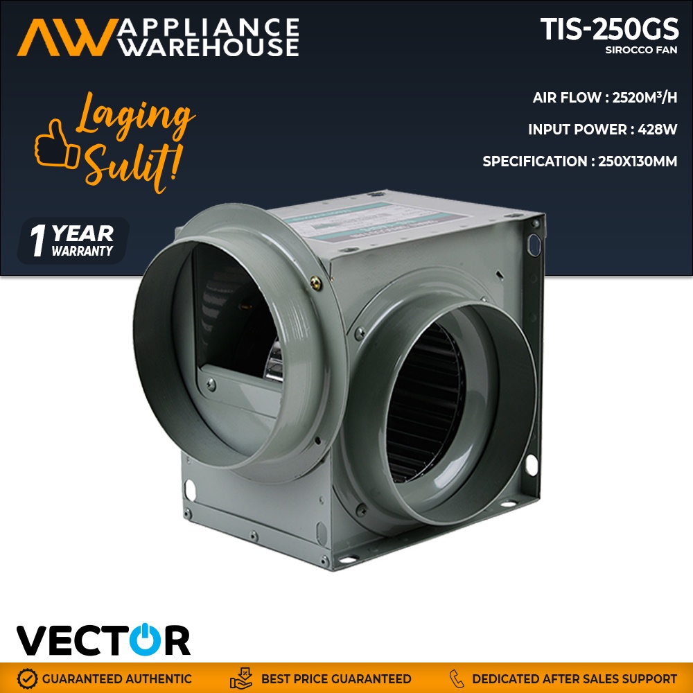 Vector TIS-250GS Sirocco Exhaust Fan Green | Shopee Philippines