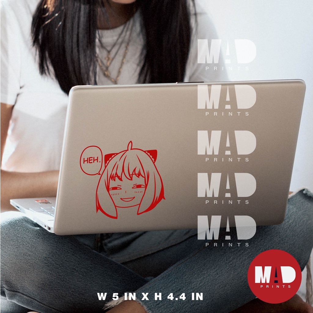 ANIME - Spy x Family - Anya Heh Grin Smile Car Decal Sticker | Shopee ...