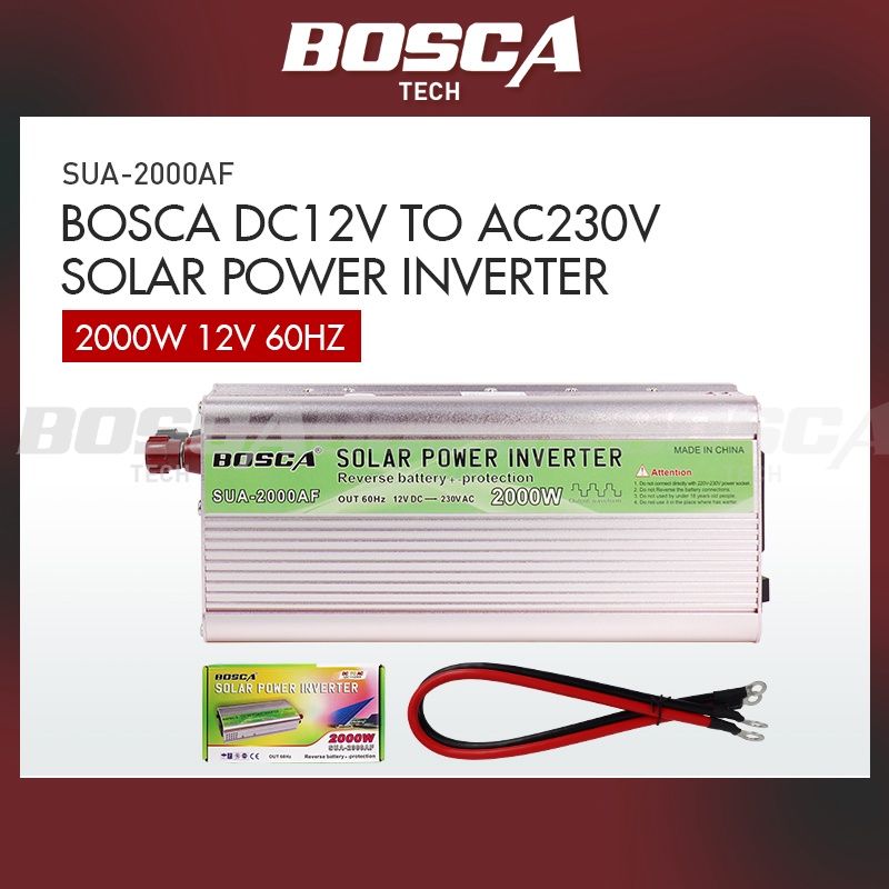 Bosca Sua-2000AF 2000W 12V Dc To 230V AC Solar Energy Emergency Power ...