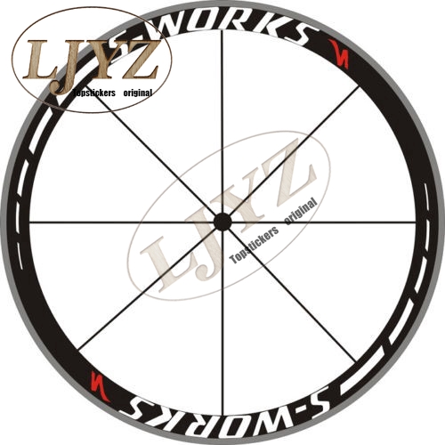 S - works Wheel set Rim Stickers for Road bike bicycle 40mm 50mm decals ...
