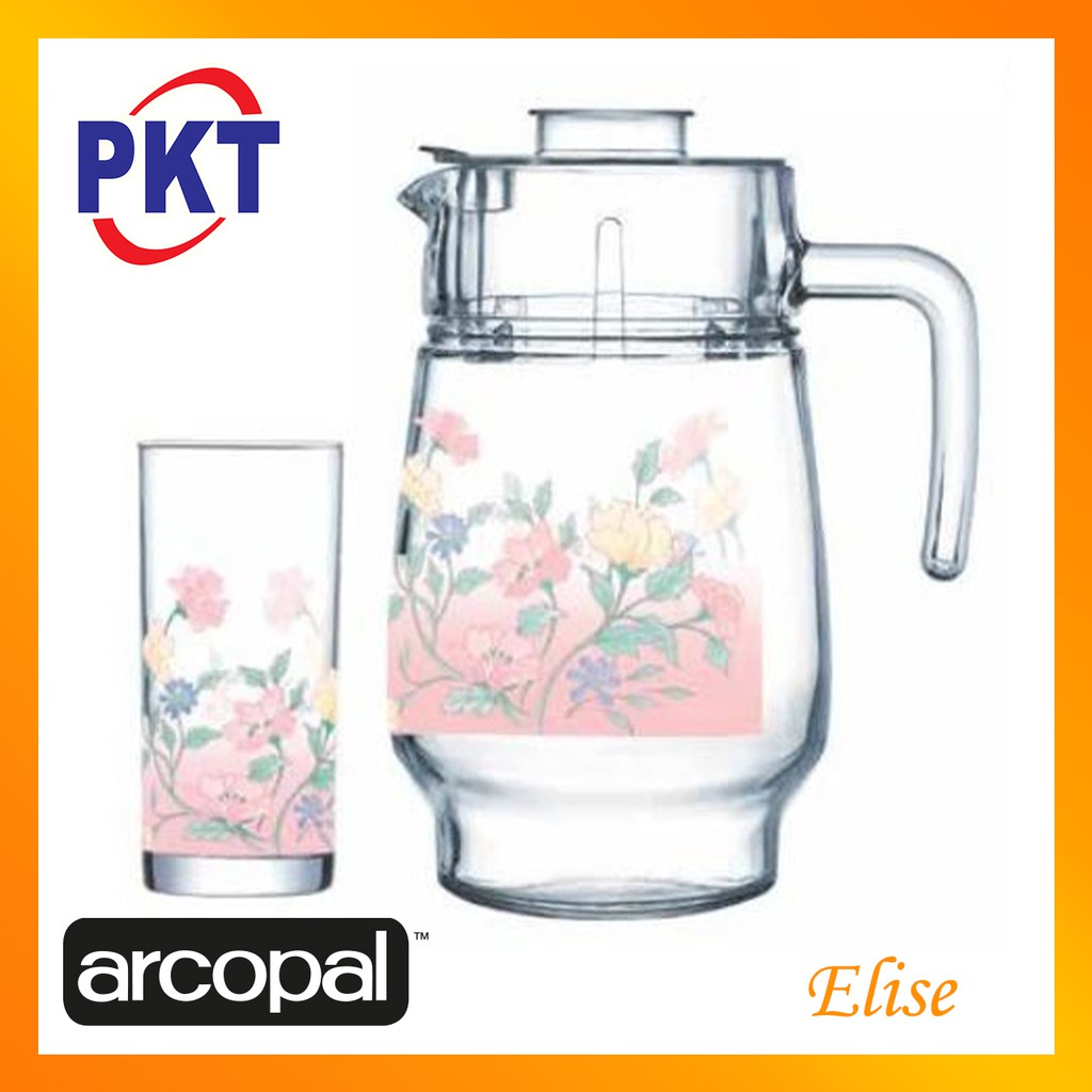 LUMINARC / ARCOPAL 7PC ELISE WATER SET / DRINK SET / BEVERAGE SET / JAG ...