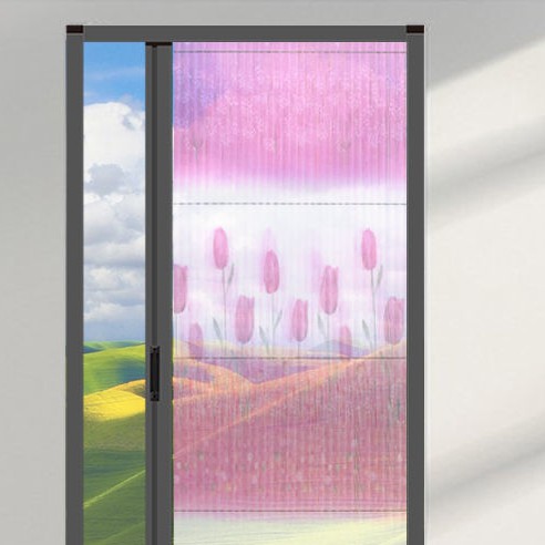 Custom sliding folding screen door Anti mosquito insect trackless ...
