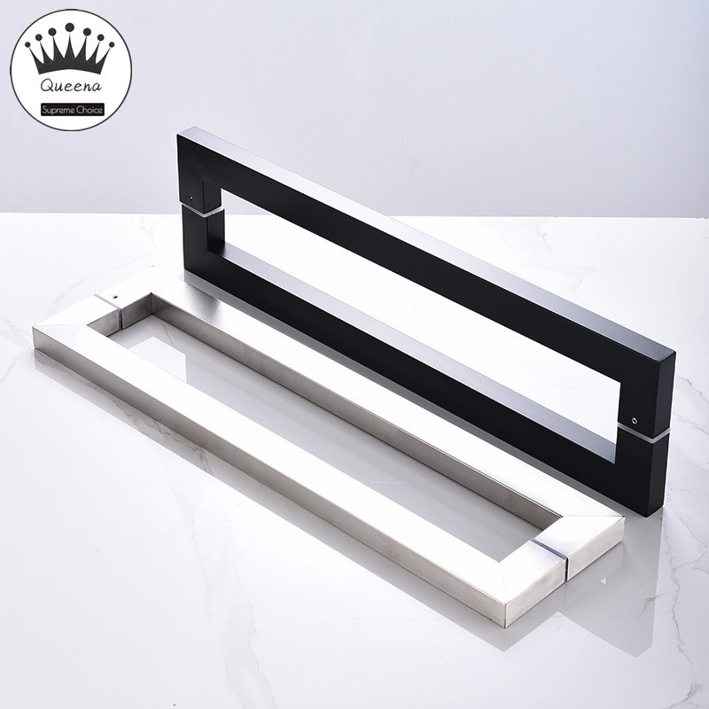 Heavy Duty Stainless Steel Push Pull Door Handle Square Tube Handle ...