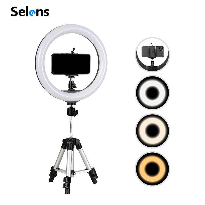 Selens Portable Ringlight 26cm LED Ring Light With Tripod & Flexible ...
