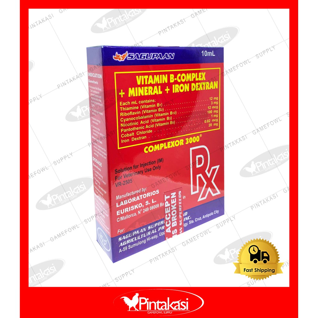 Sagupaan Complexor 3000 10ml Vitamin B-Complex + Minerals + Iron ...