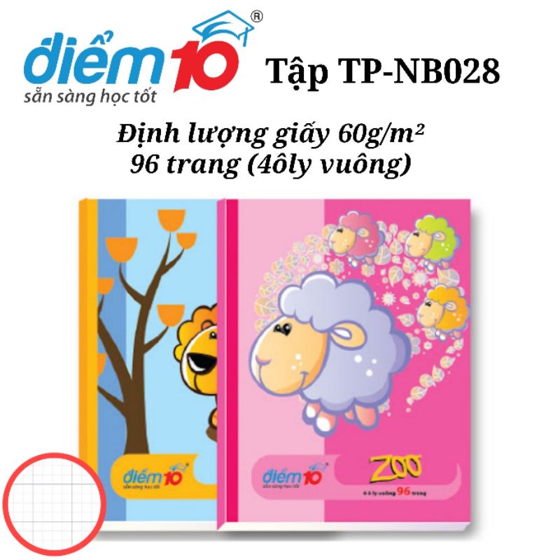 Student Grade 10 / Square Plaid 4-Cell Paper, 10 books / Lot (Genuine ...