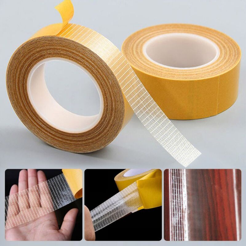 Double Sided Adhesive Tape/Grid Fiber Transparent Tape | Shopee Philippines