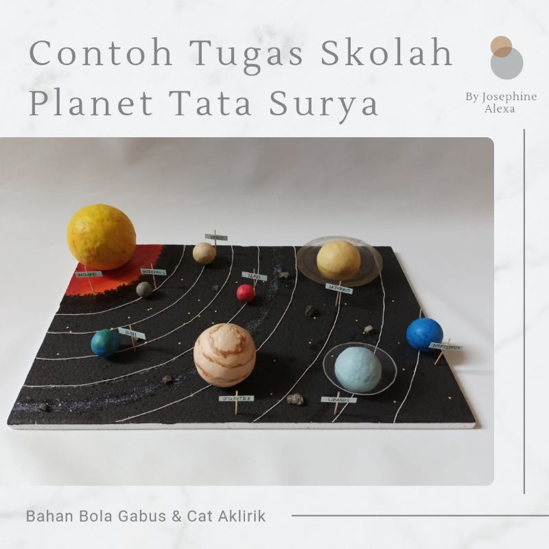 Pack Of 9 Planets Solar System Styrofoam Cork Ball Material | Shopee ...