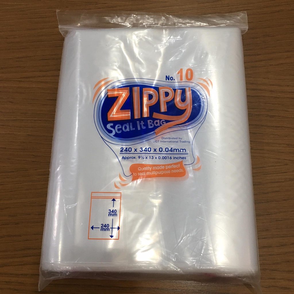 Ziplock Bags Zippy Seal it Bag Resealable Plastic Bags #s 7, 8, 9, 10 ...