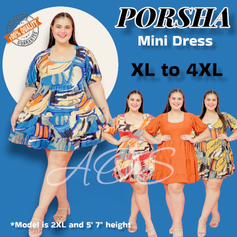 AOS PLUS SIZE PORSHA MINI DRESS Fits XL to 4XL (up to 46" bust ...