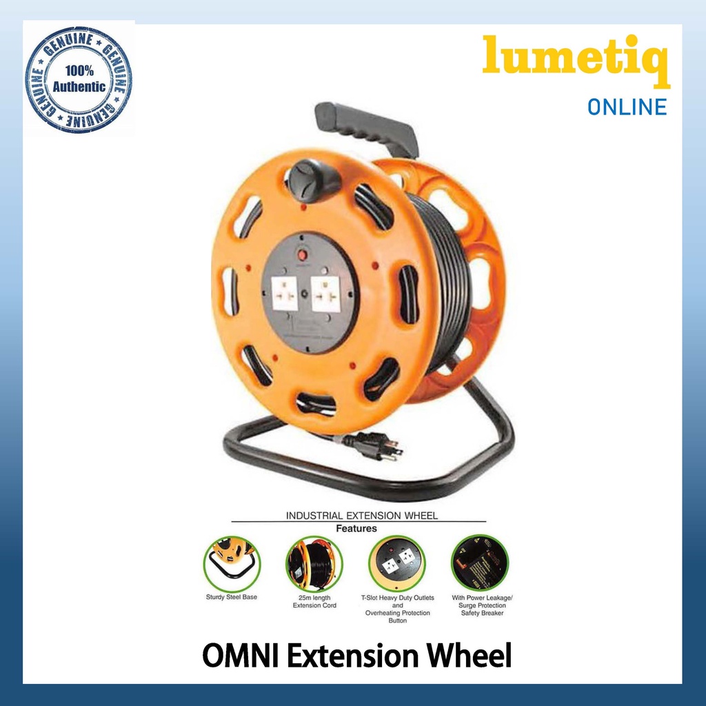 OMNI Extension Wheel w/ Surge Protection 25 meters | Shopee Philippines
