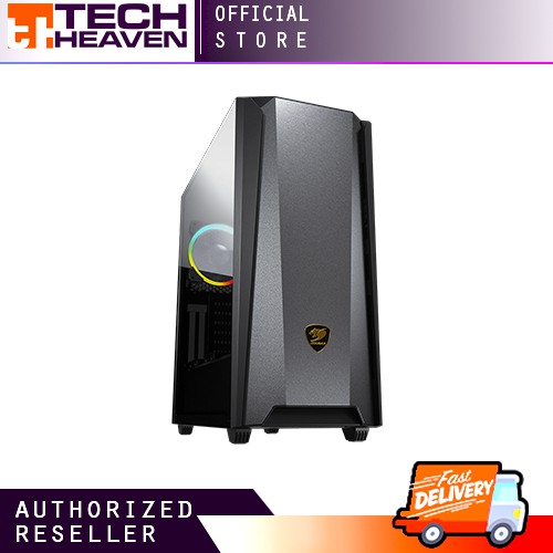 COMPUTER CASE COUGAR MX660 IRON RGB DARK BLACK/MID-TOWER/ARGB VK120 ...