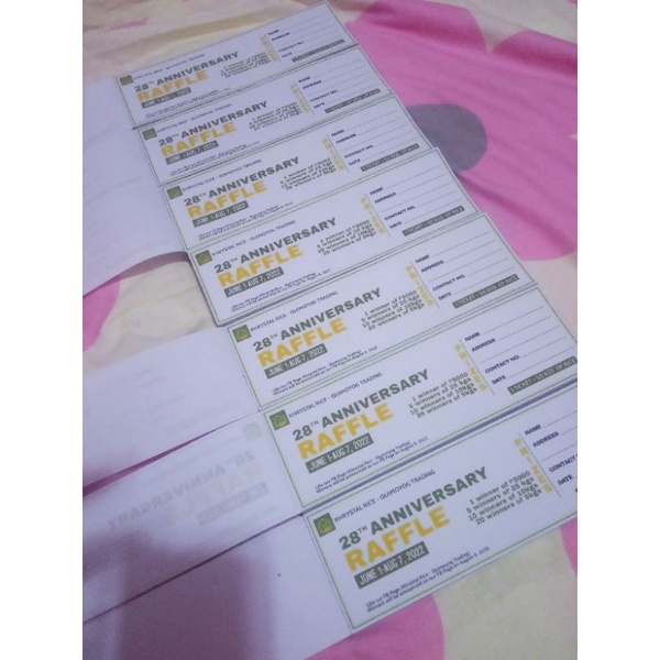 Customized Raffle Stub | Shopee Philippines