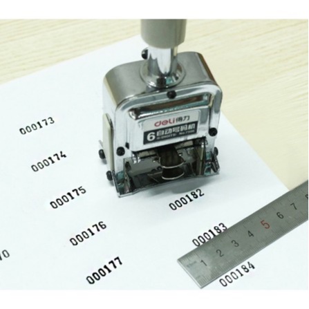 Numbering Machine Self-Inking Automatic - 6 DigitsPositionStamp ...