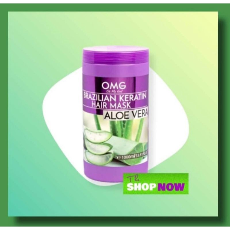 OMG BRAZILIAN Keratin Mask 1000ml (ALOE VERA) | Shopee Philippines