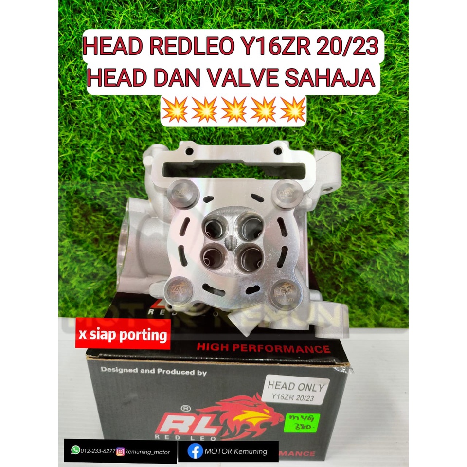 REDLEO SUPERHEAD 20/23 RACING HEAD ONLY Y16 MT15 R15 VVA HEAD RED LEO ...