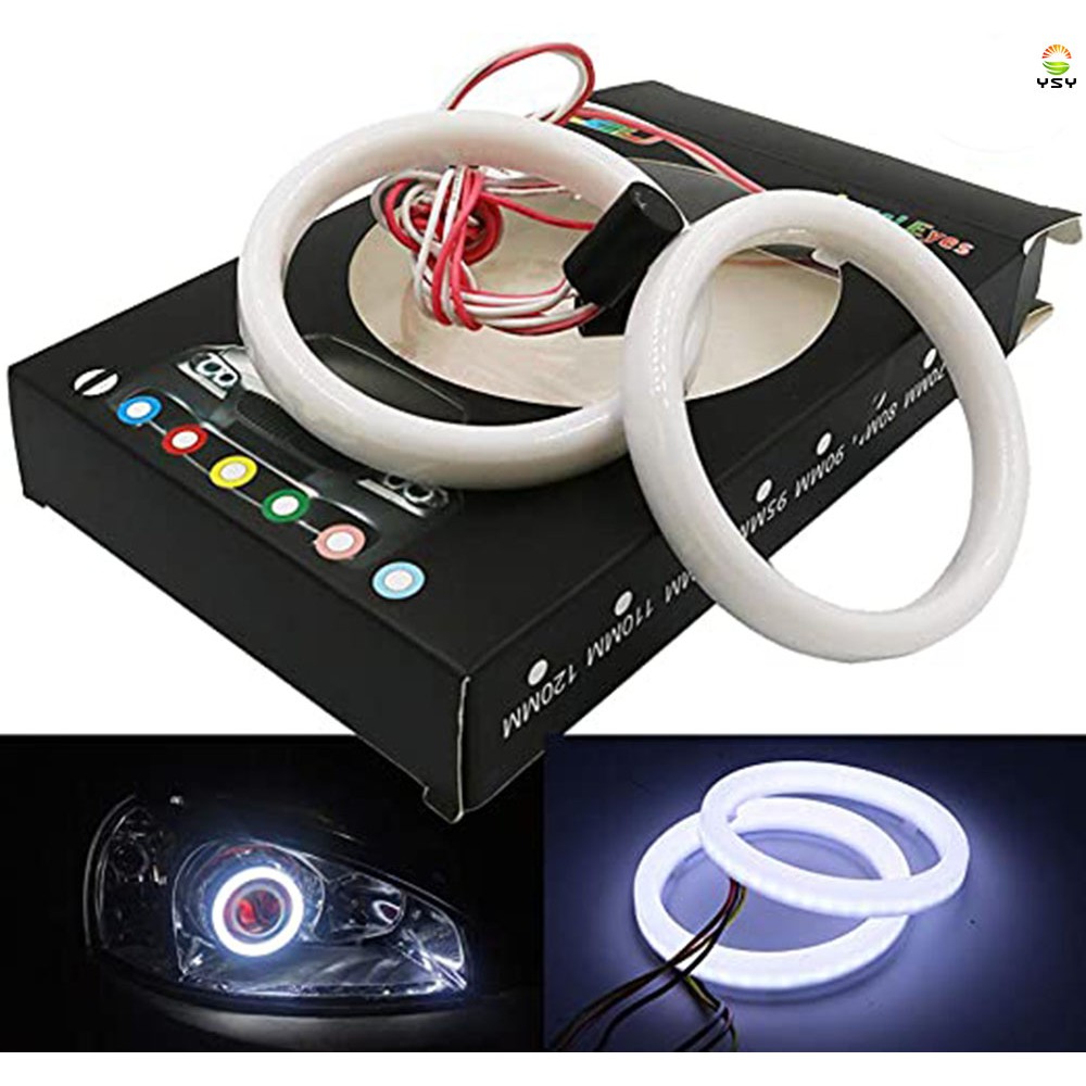 2pcs Car Angel Eyes Light Auto Halo Rings Cotton Lights Lamps Led ...