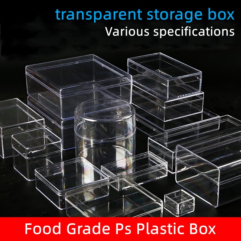 Acrylic Transparent Storage Box Mini PS Organizing Parts Small Size ...