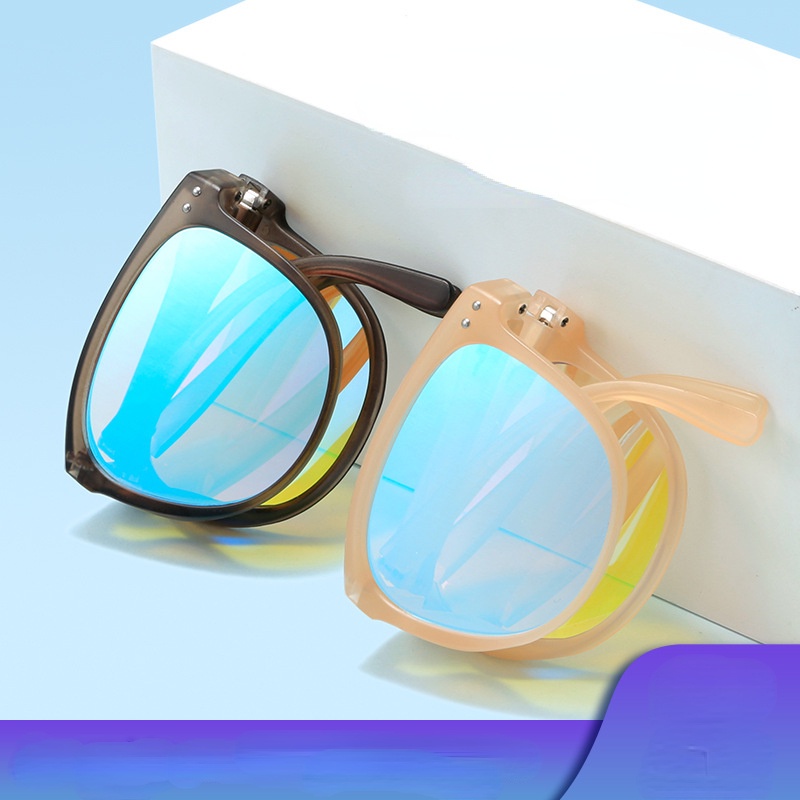 New red-green color blind weak mirror folding portable glasses frame to ...