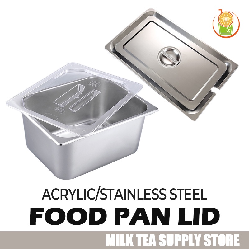 Stainless Steel Lid Food Pans Cover Acrylic Food Pans Lids For Pearl ...