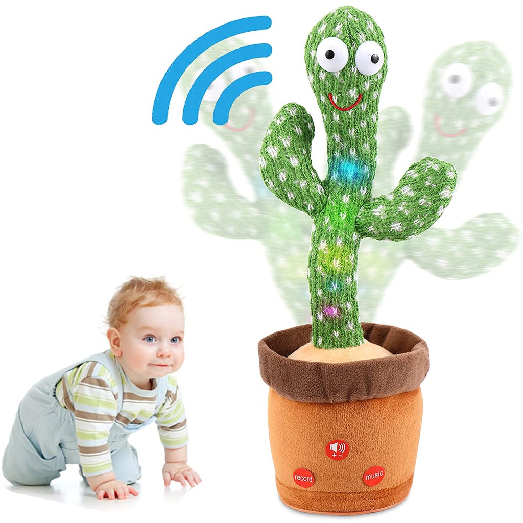 Dancing Cactus Plush Toy Talking Cactus Toy Singing Cactus Toy With