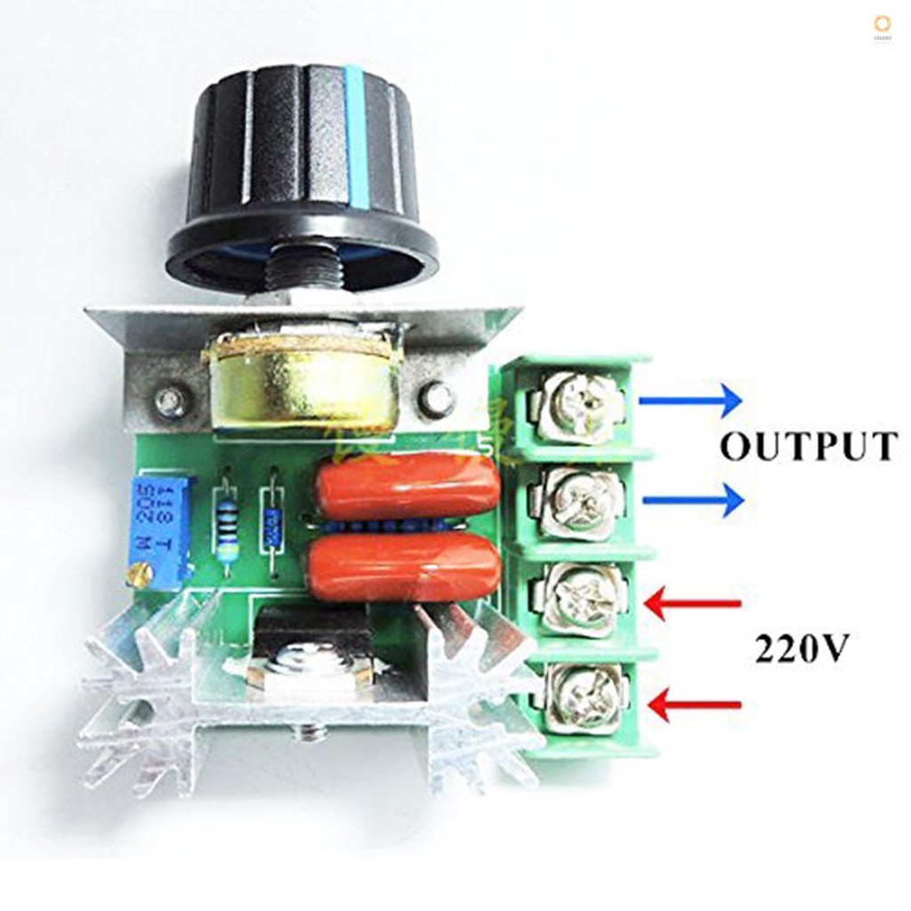 QUT 2000W PWM Alternating Current Motor Speed Control Module Dimmer ...