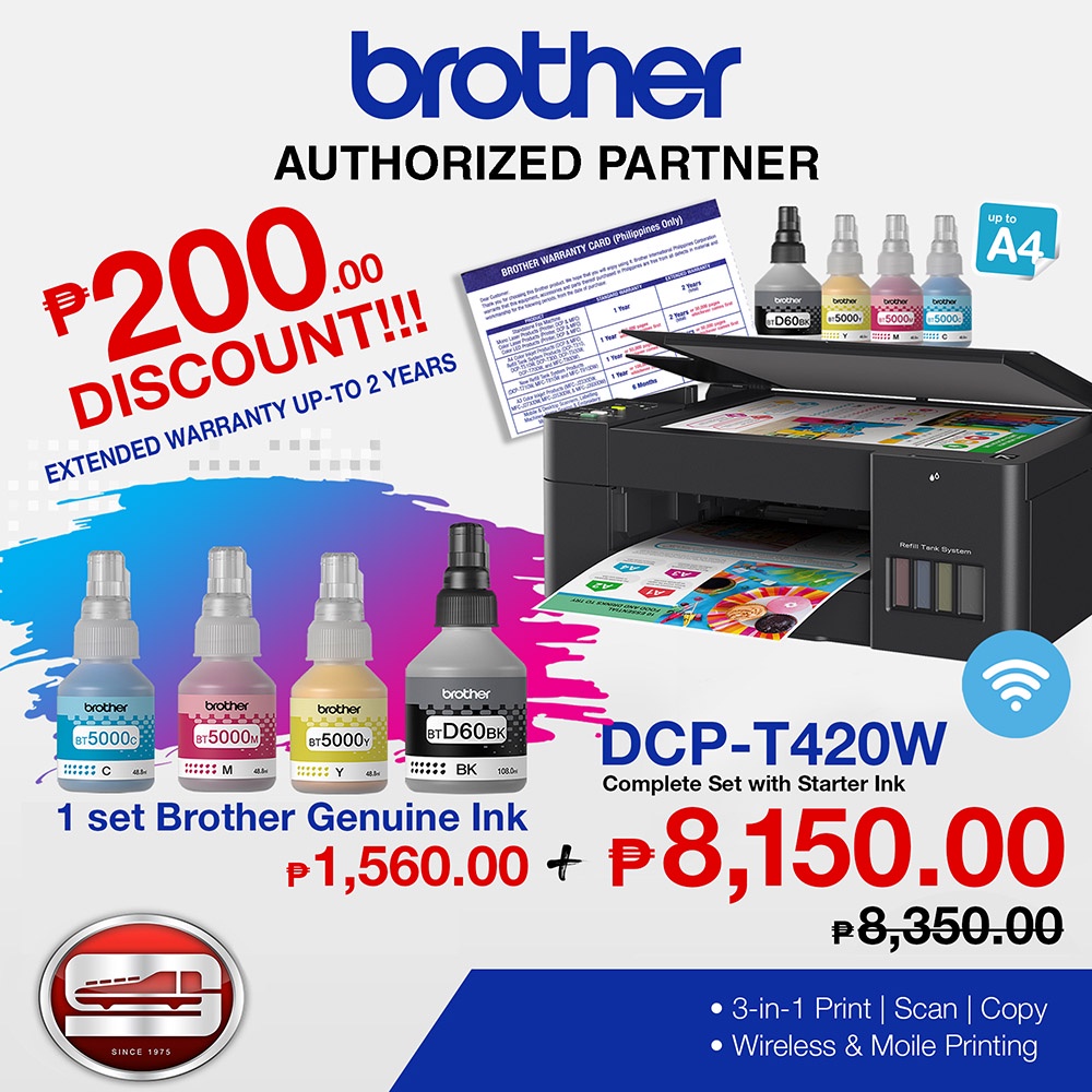 Brother DCP T420W Refill Tank Printer/DCP-T420W/ Brother T420W | Shopee ...