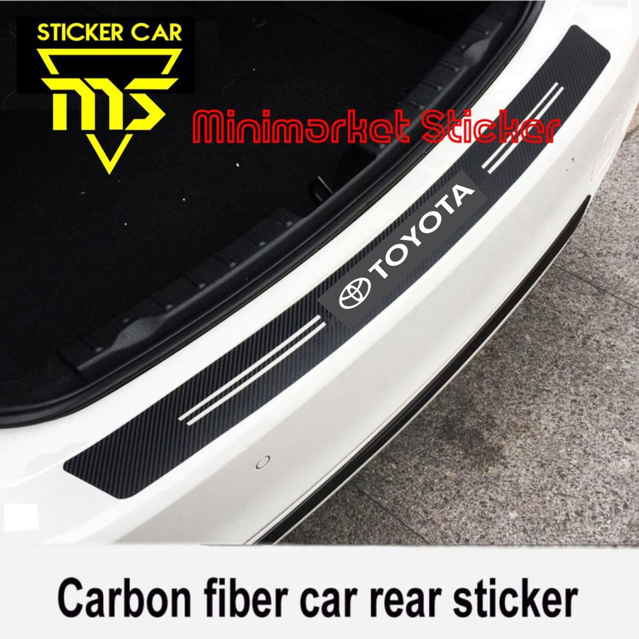 Toyota Car Rear Trunk Safety 3D Carbon STICKER STICKER | Shopee Philippines