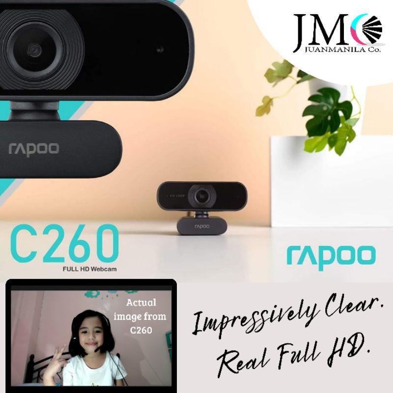 Rapoo C260 Full HD Webcam | Shopee Philippines