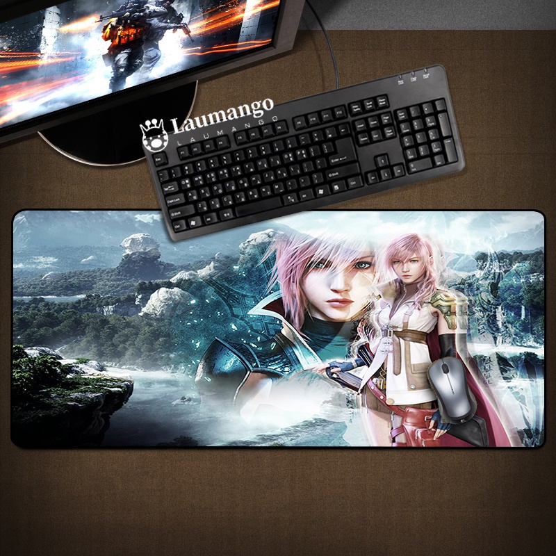 Final Fantasy Mouse Ped Anime Desk Mat Rubber Keyboard Extended Pad ...