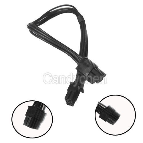 Mini 6 Pin To PCI Express PCIE Standard 6Pin Graphics Video Card Power ...