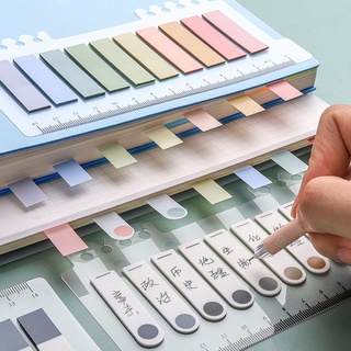 Oumi 200pcs Morandi Labeled Post-it Notes Index Sticker | Shopee ...