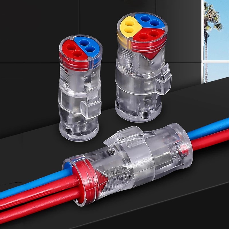 5pcs Butt Type Wire Cable Connector Detachable Quick Connector 1 into 2 ...