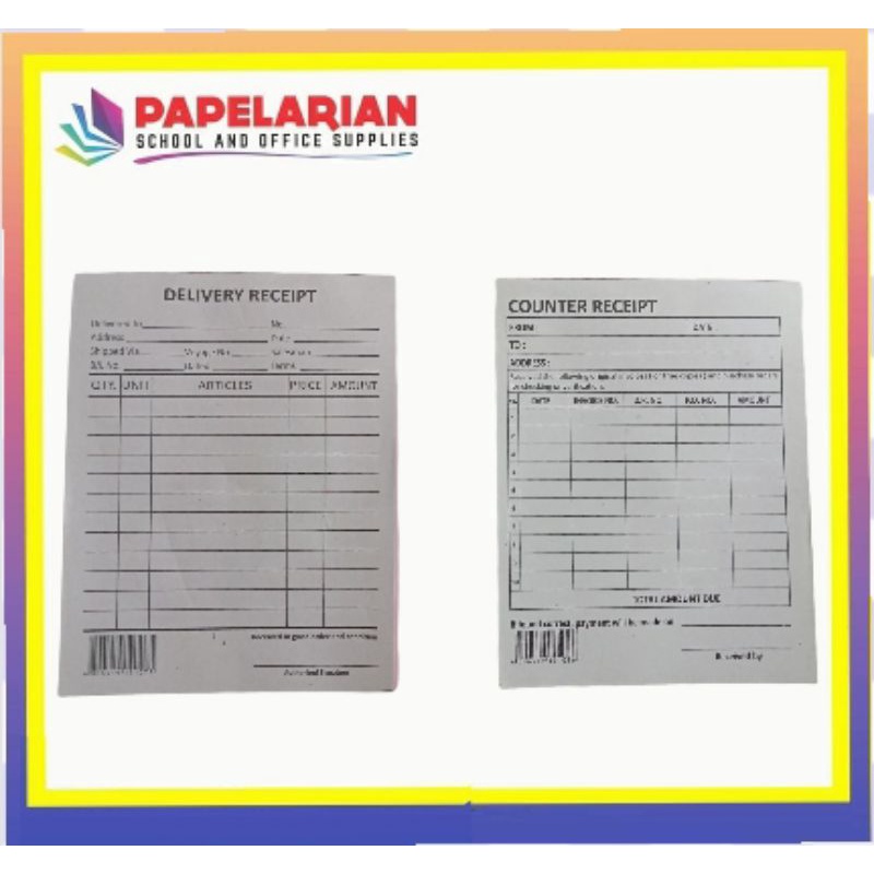 COUNTER / DELIVERY RECEIPT (14CM X 11CM) | Shopee Philippines