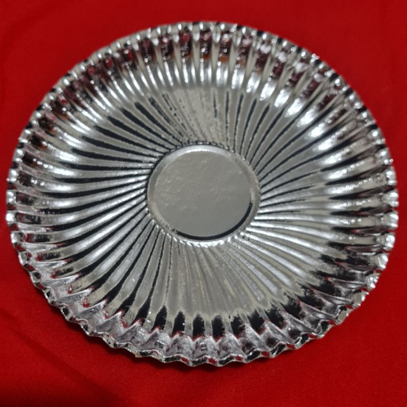 100 PCS SIZE 9" WHITE /SILVER PAPER PLATE. PHILIPPINE MADE | Shopee ...
