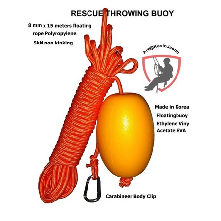 Floating Rope Marine Buoyant Line Lifeline for Lifering Buoy 8mm 50 ...