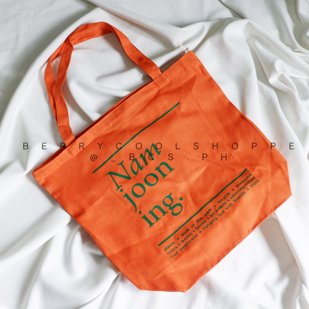 Namjooning Colored Large Capacity Canvas Totebag | Shopee Philippines