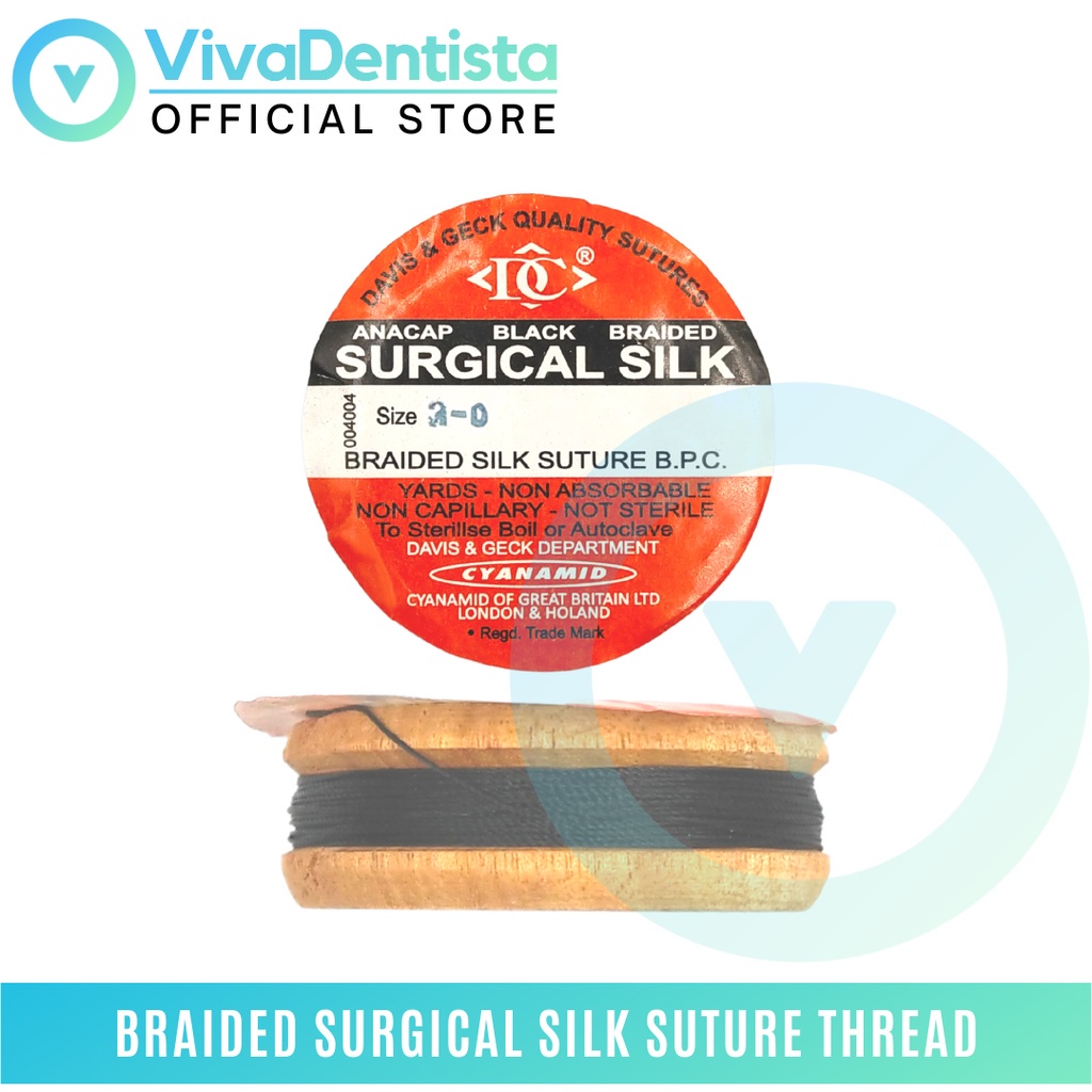 Surgical Suture Thread Silk Braided | VivaDentista | Shopee Philippines