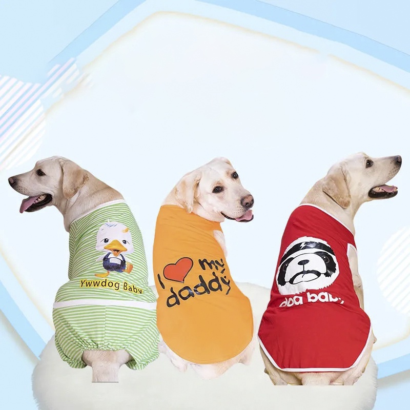 vest Soft Big Dogs Clothes Cute Pet Dog Clothes Clothing Summer Casual ...