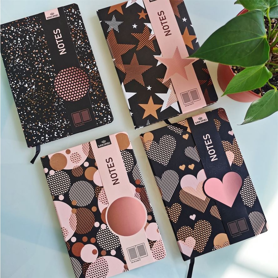 [BG-A5-4421] ROSE GOLD CHROME HARDBOUND NOTEBOOK JOURNAL | Shopee ...