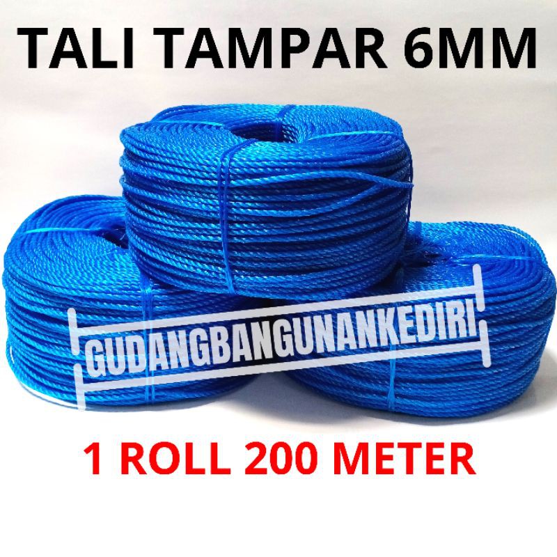 [1 roll] 6 mm mining rope / 6mm slap rope / slap tying goods 1 roll of ...