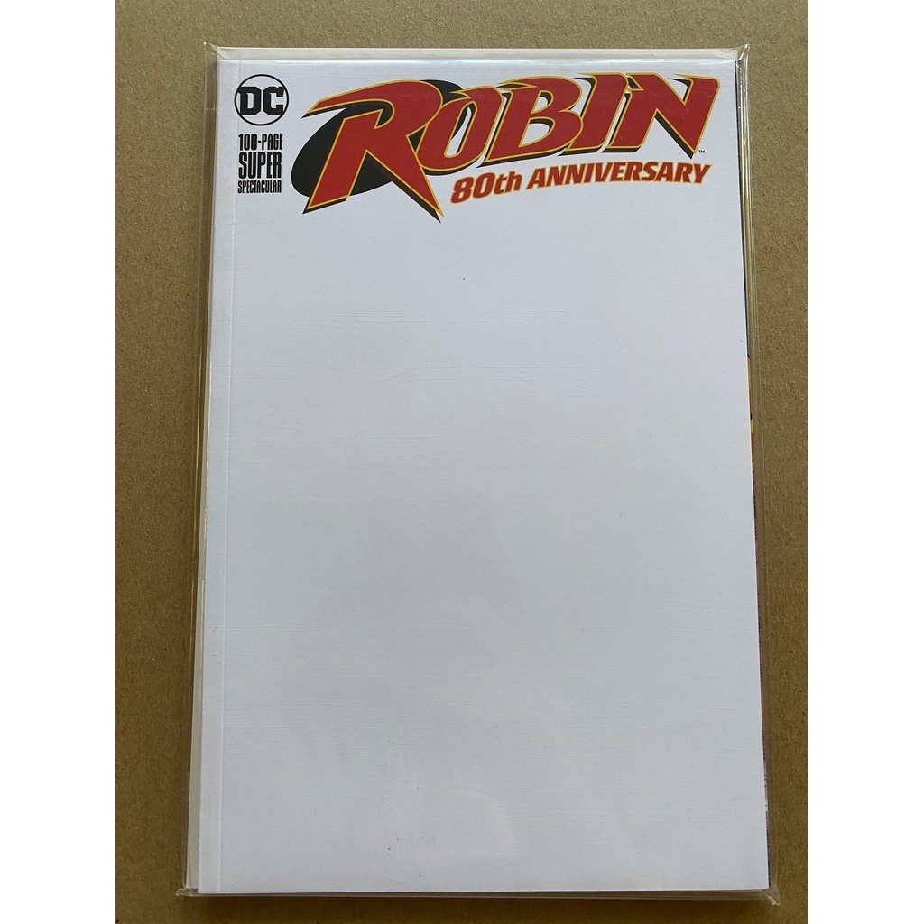 Robin 80th Anniversary 100-Page Super Spectacular #1 Blank Variant ...