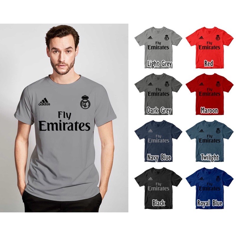 FLY EMIRATES color tshirt for men unisex round neck fashion | Shopee ...