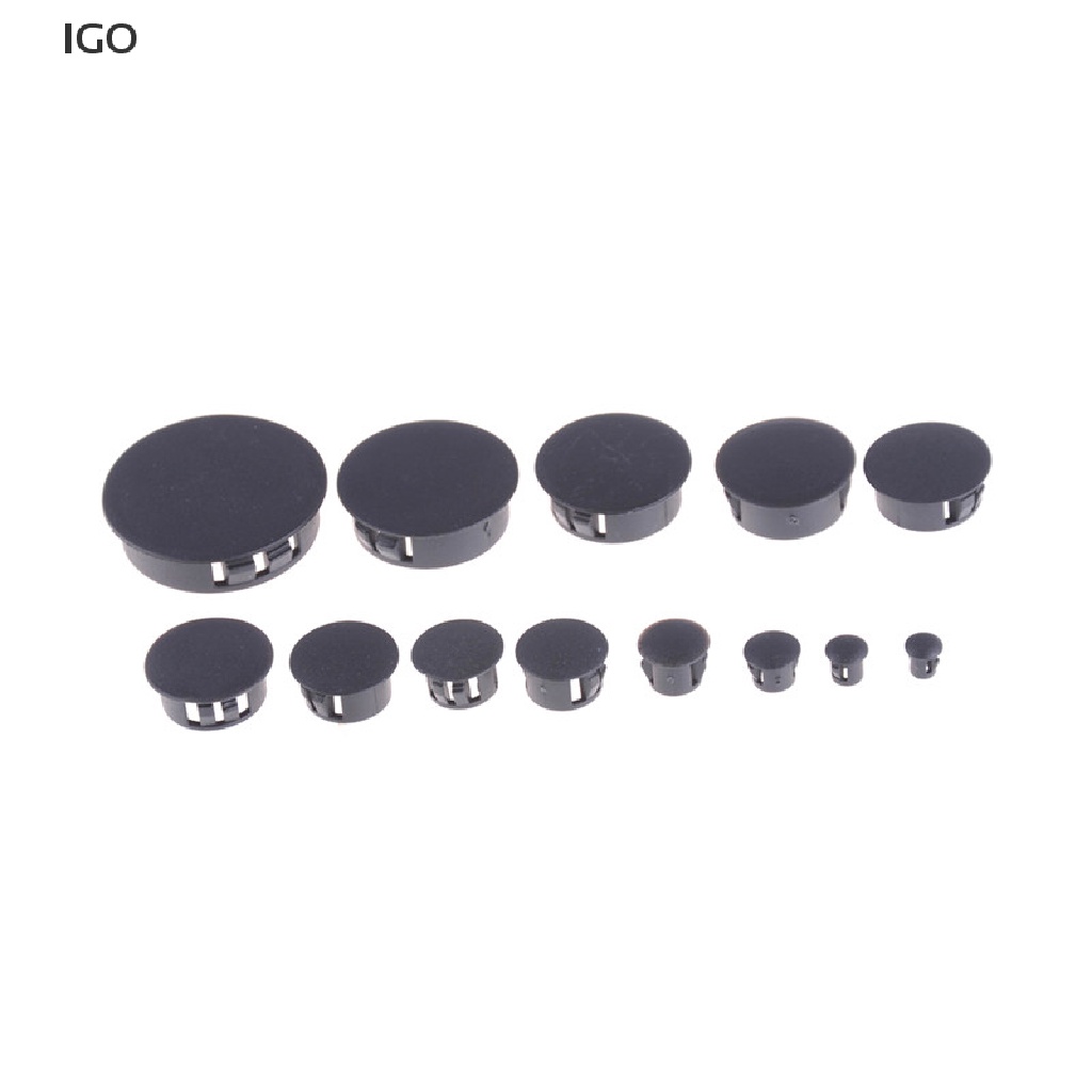 IGO 4Pcs/lot Black Plastic Round Tube Hole Plug Pipe End Cap Cover on ...