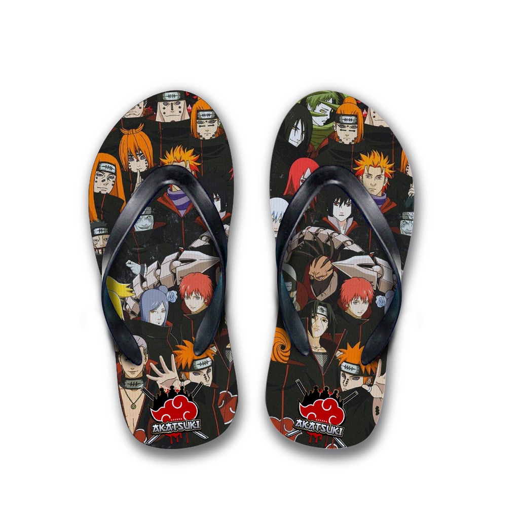 Akatsuki Anime Adult Men's Flip-flops | Shopee Philippines