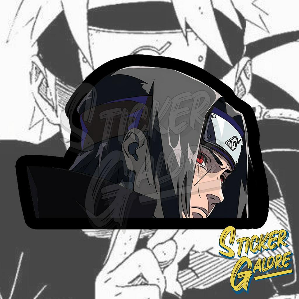 ITACHI PEEKER STICKERS | NARUTO WATERPROOF STICKERS | VINYL LAMINATED ...